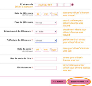French driver's license | Point system and regulations