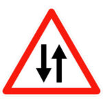 American and French road signs side-by-side
